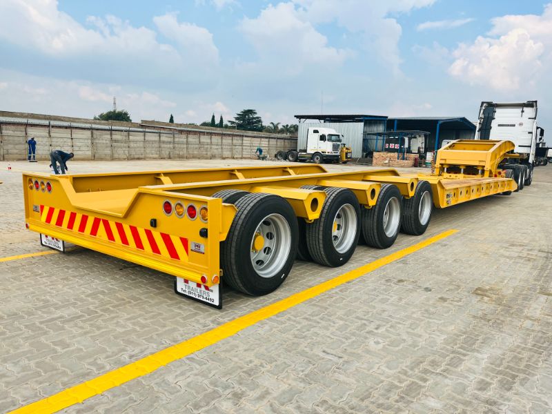 NEW PR QUAD AXLE WELL DECK WITH SINGLE AXL DOLLY 65T | PR Group